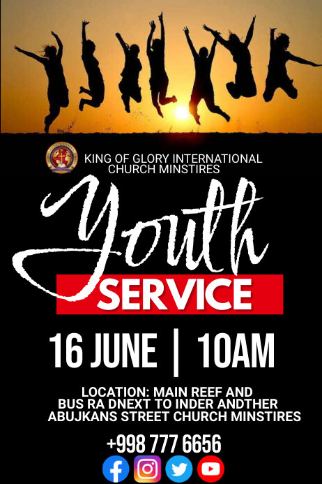 Plantilla de youth service | PosterMyWall
