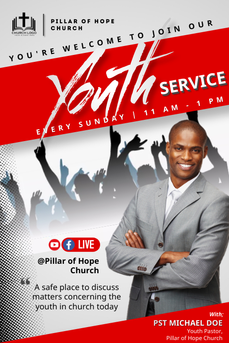 youth service Template | PosterMyWall