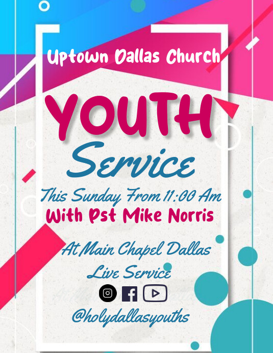 youth service Template | PosterMyWall