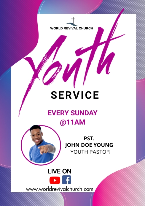 Copy of Youth service | PosterMyWall