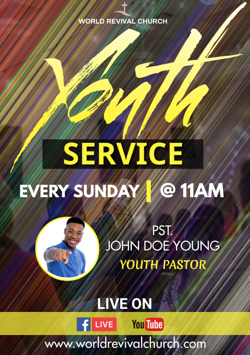 Youth service Template | PosterMyWall