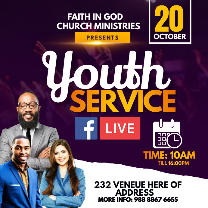 youth service Template | PosterMyWall
