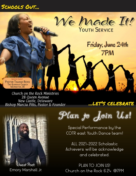 Youth Service Template | PosterMyWall