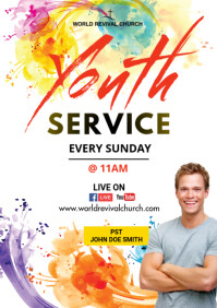 Youth service Template | PosterMyWall