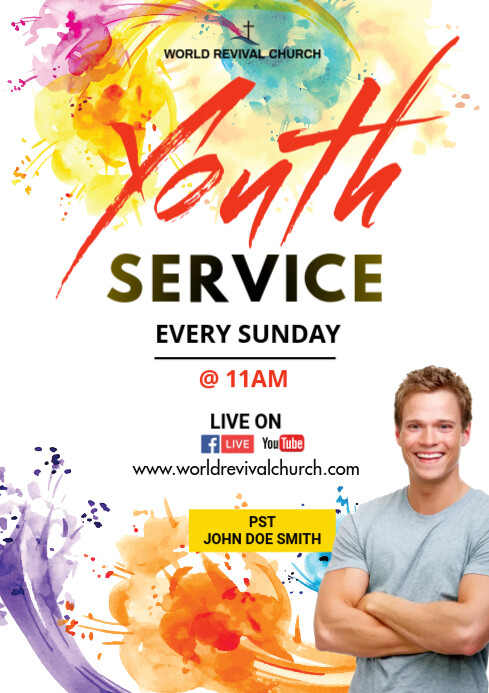 Copy of Youth service | PosterMyWall