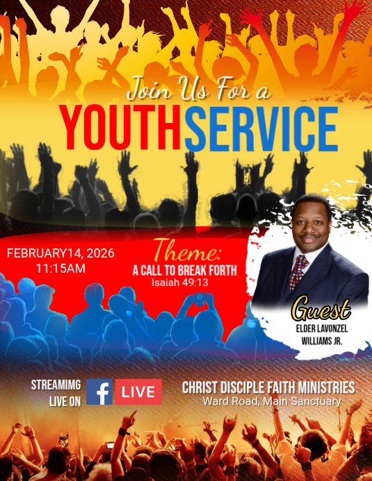 Youth Service Event Flyer Template | PosterMyWall