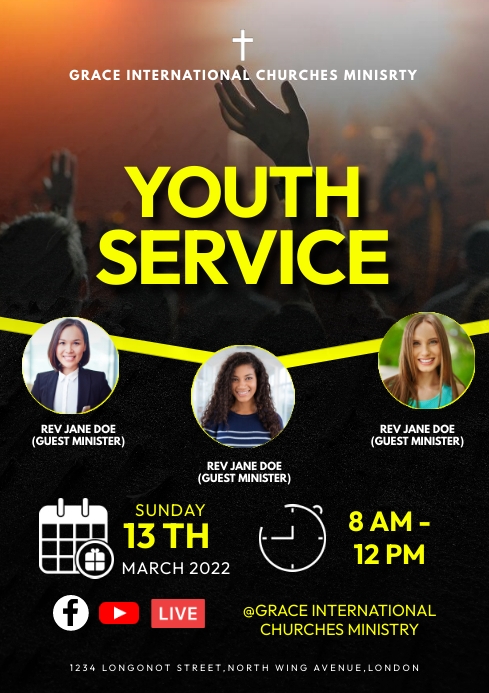 Modèle Brochure sur le Service Jeunesse | PosterMyWall