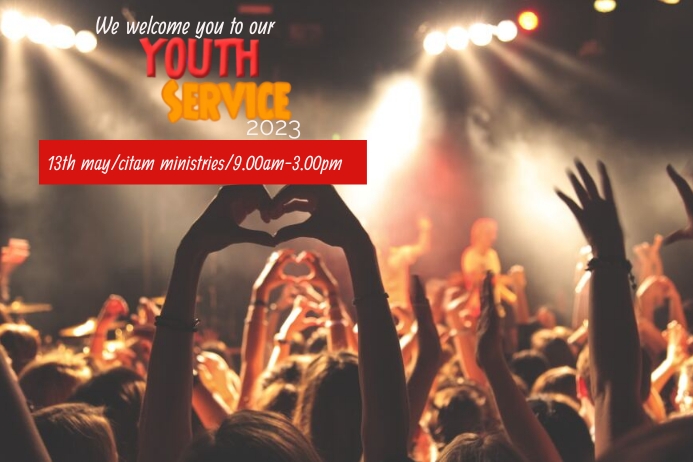 youth service poster Template | PosterMyWall