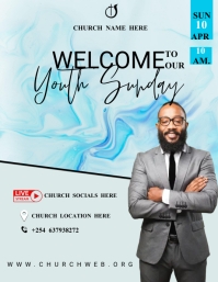 Youth service poster Template | PosterMyWall