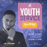Youth Service poster Template | PosterMyWall