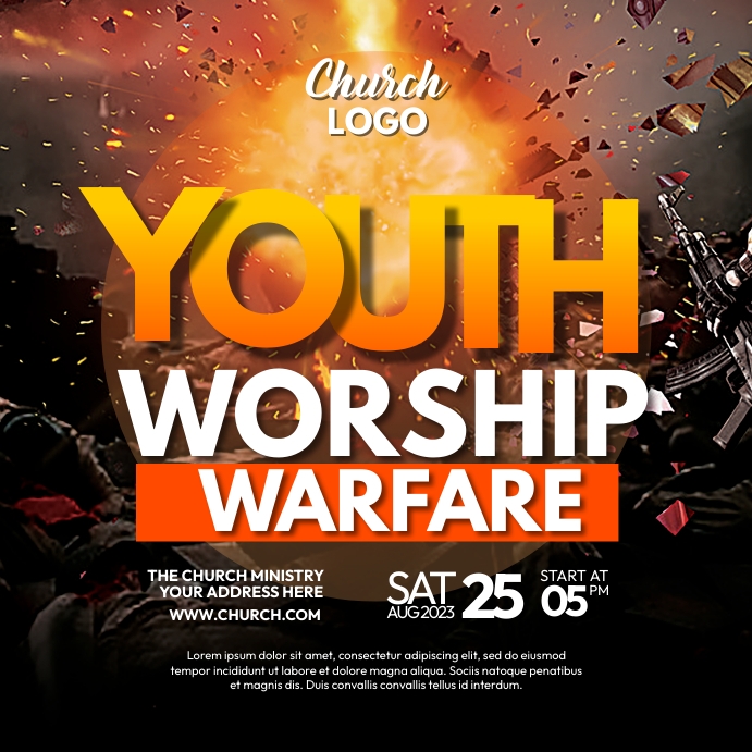 Plantilla de Youth Service Video | PosterMyWall