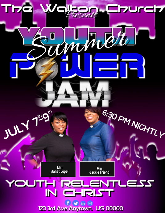 Copy of Youth Summer Power Jam | PosterMyWall