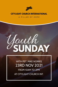 youth sunday church flyer Template | PosterMyWall