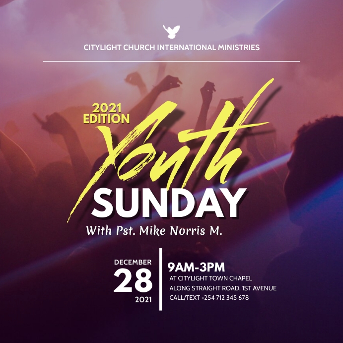 Youth Day Church Program Template Church Anniversary Flyer And Poster