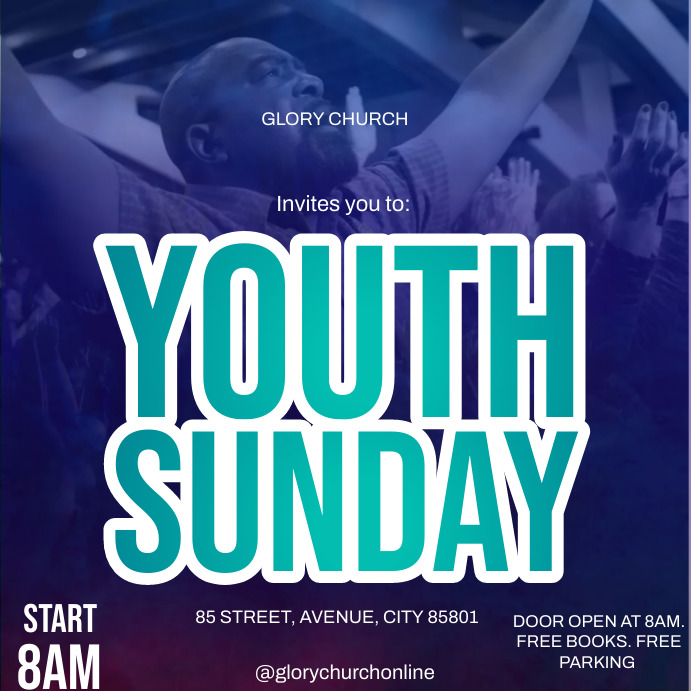 youth Sunday Template | PosterMyWall