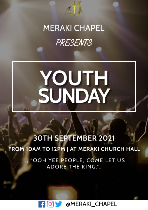 Youth Sunday Template | PosterMyWall