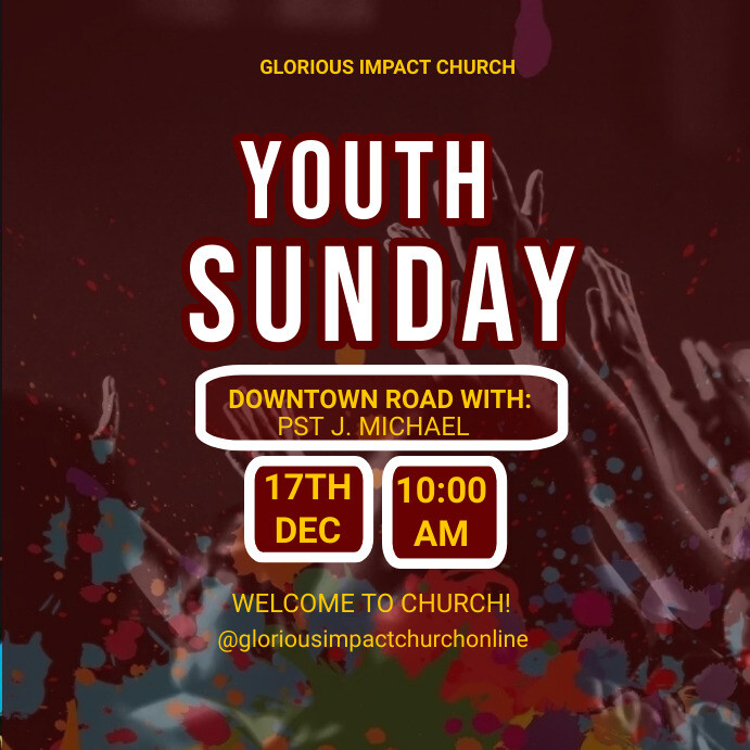 youth sunday Template | PosterMyWall