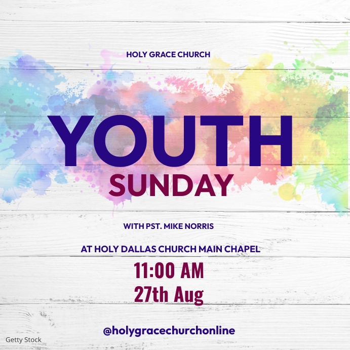 youth Sunday Template | PosterMyWall