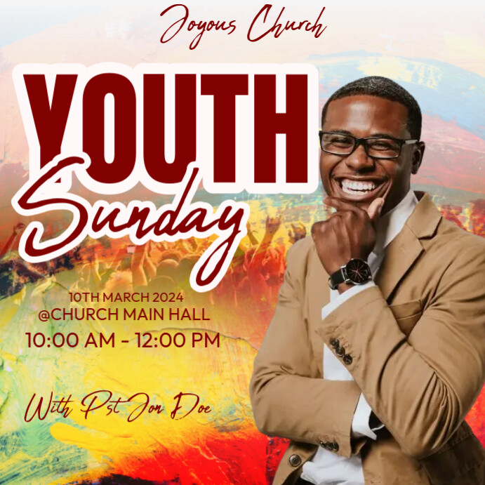 youth Sunday Template | PosterMyWall