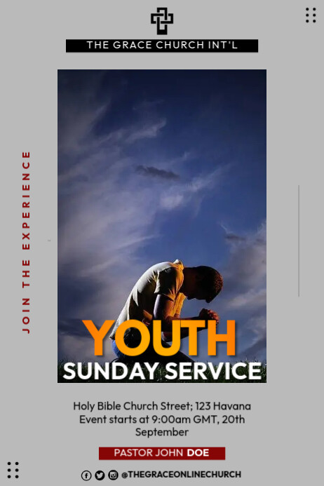 youth sunday Template | PosterMyWall