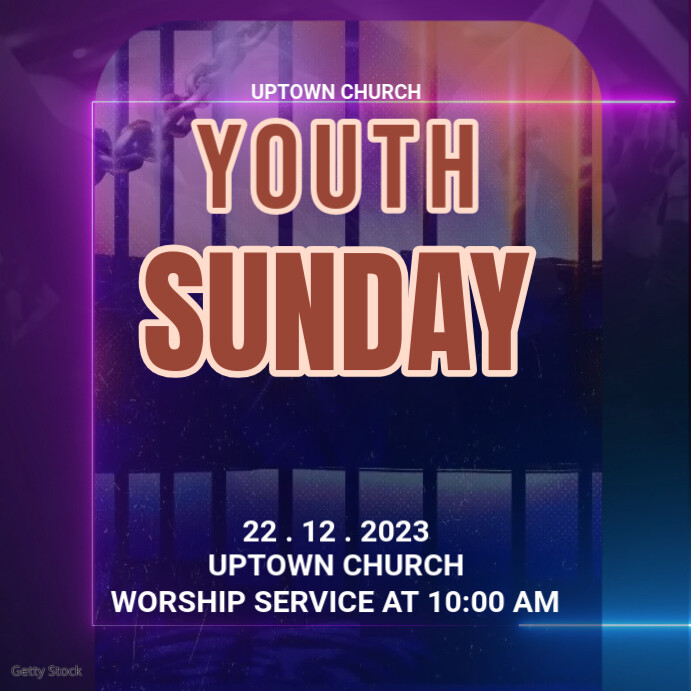 youth Sunday Template | PosterMyWall