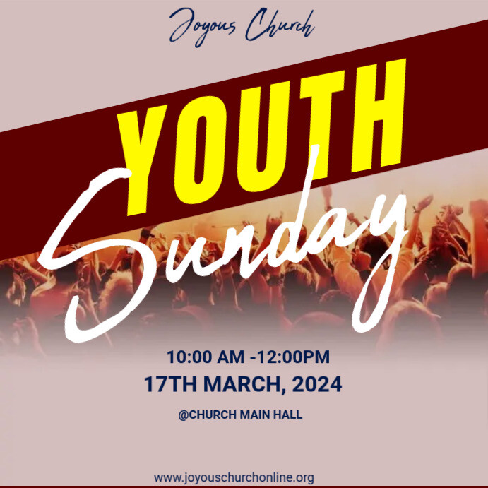 youth Sunday Template | PosterMyWall