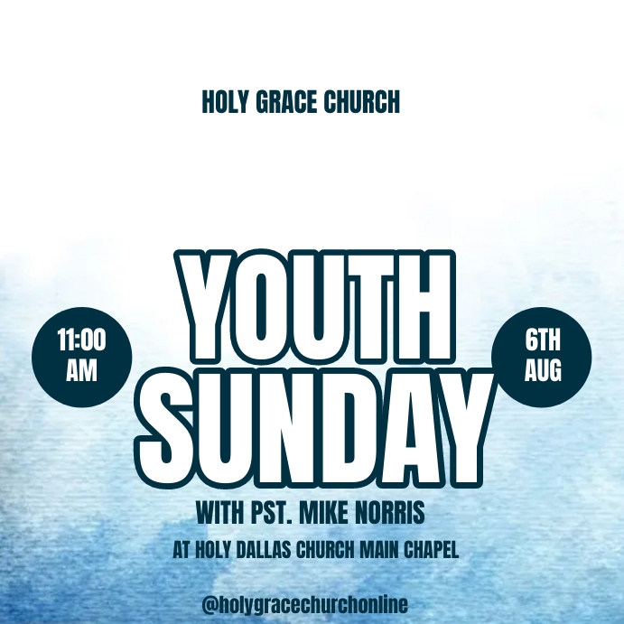 youth sunday Template | PosterMyWall