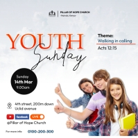 Youth Sunday Template | PosterMyWall