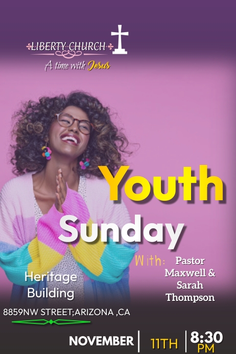 Youth Sunday Template | PosterMyWall