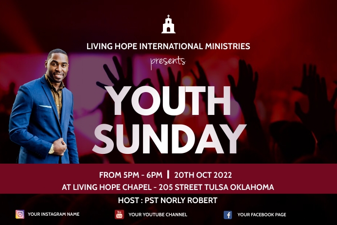 youth sunday Template | PosterMyWall