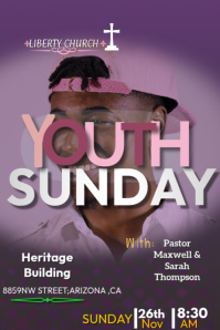 Youth Sunday Service Template | PosterMyWall