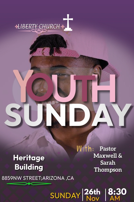 Youth Sunday Template | PosterMyWall