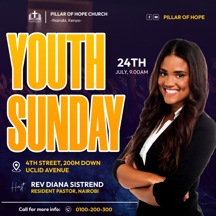 Youth sunday Template | PosterMyWall