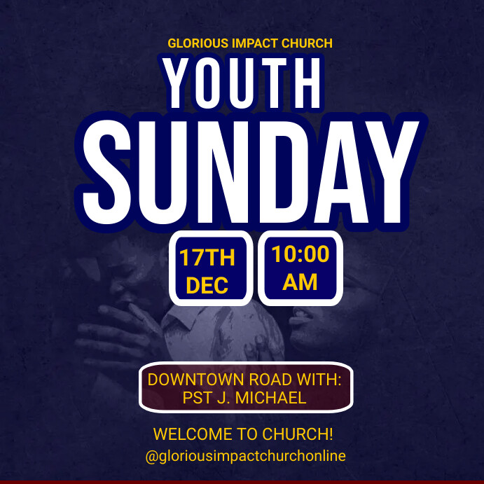 youth sunday Template | PosterMyWall