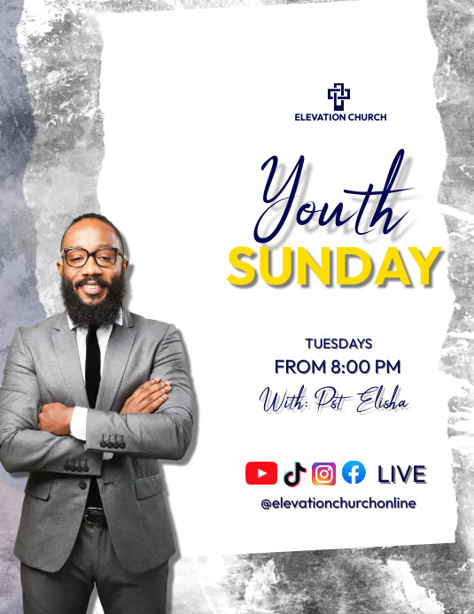 Modèle youth Sunday | PosterMyWall