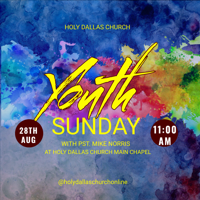 youth sunday Template | PosterMyWall