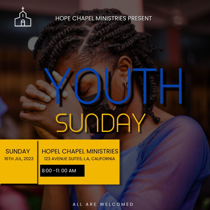 YOUTH SUNDAY Template | PosterMyWall