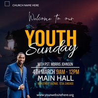 youth sunday service Template | PosterMyWall