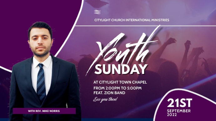 youth sunday flyer template | PosterMyWall