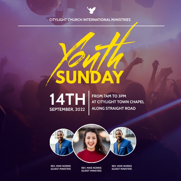 Brosur Templat Selebaran Minggu Muda | PosterMyWall