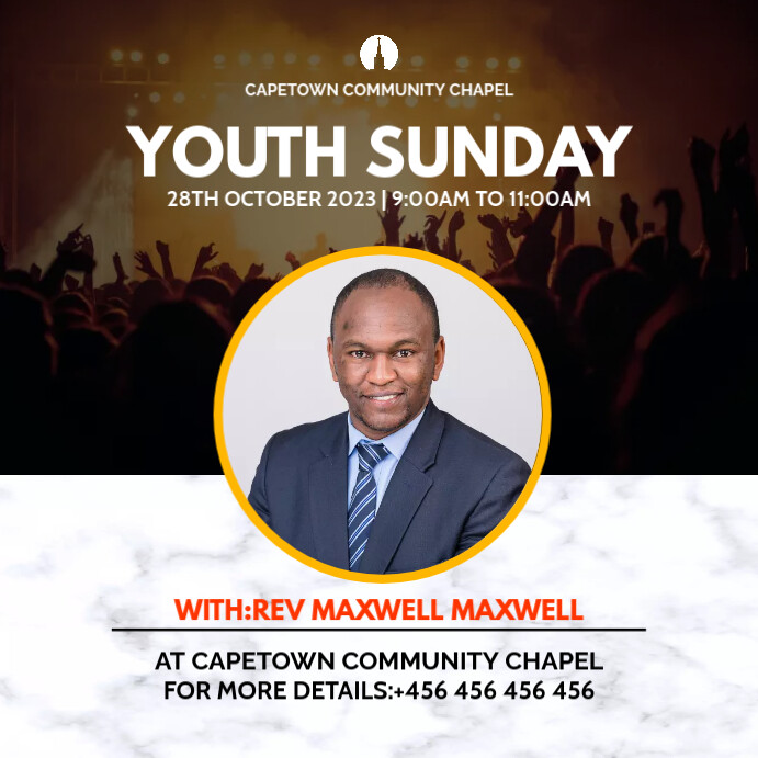 Plantilla de youth Sunday flyer template | PosterMyWall