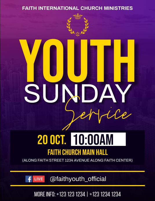 Copy Of Youth Sunday Service PosterMyWall copy-of-youth-sunday-service-postermywall