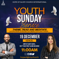 youth sunday service Template | PosterMyWall