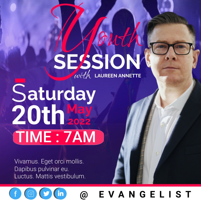 youth sunday session Template | PosterMyWall