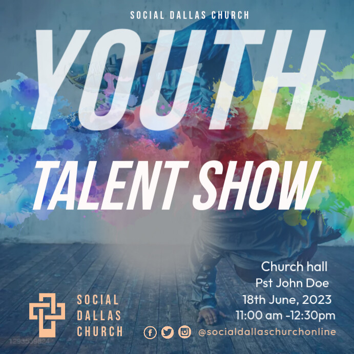 youth talent show Template | PosterMyWall