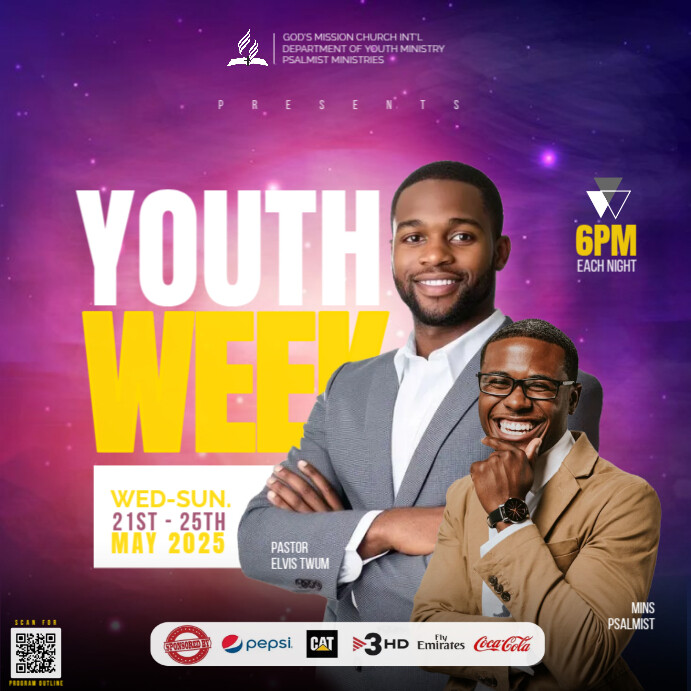 YOUTH WEEK CELEBRATION FLYER DESIGN TEMPLATE | PosterMyWall