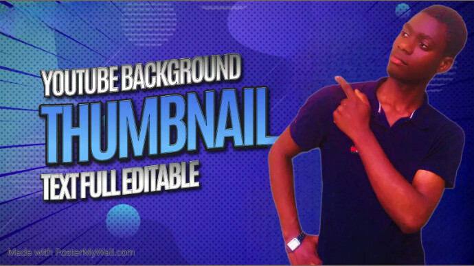 Copy of YouTube background thumbnail textfull editable | PosterMyWall