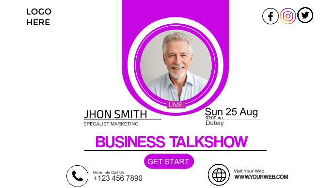 YOUtube banner Template | PosterMyWall