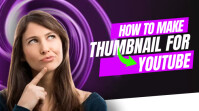 Youtube thumbnail template design | PosterMyWall