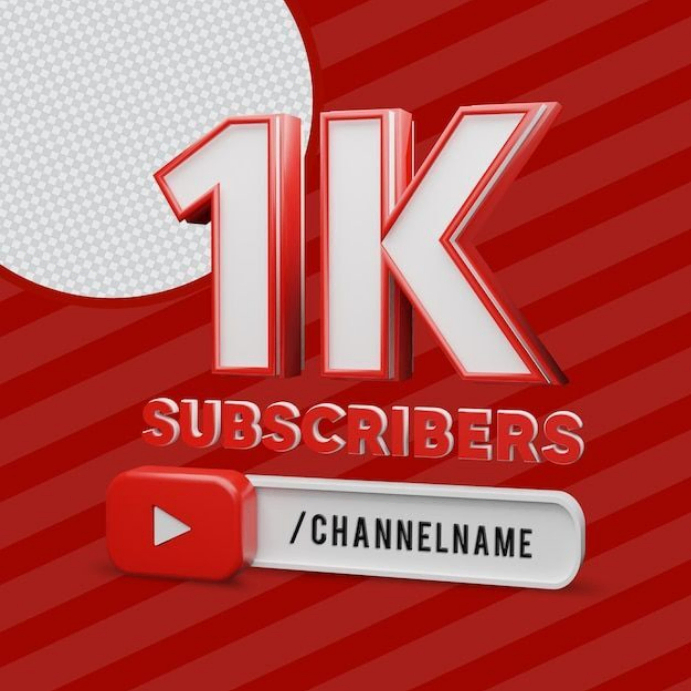 Copy of YouTube Channel 1K subscribers Template | PosterMyWall